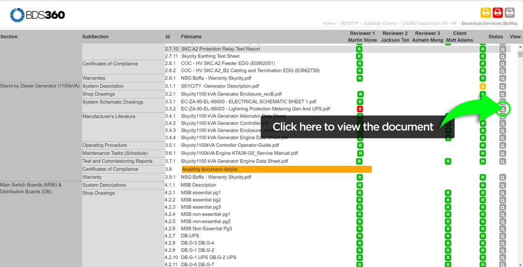 Reviewing building documentation is easy with BDS360